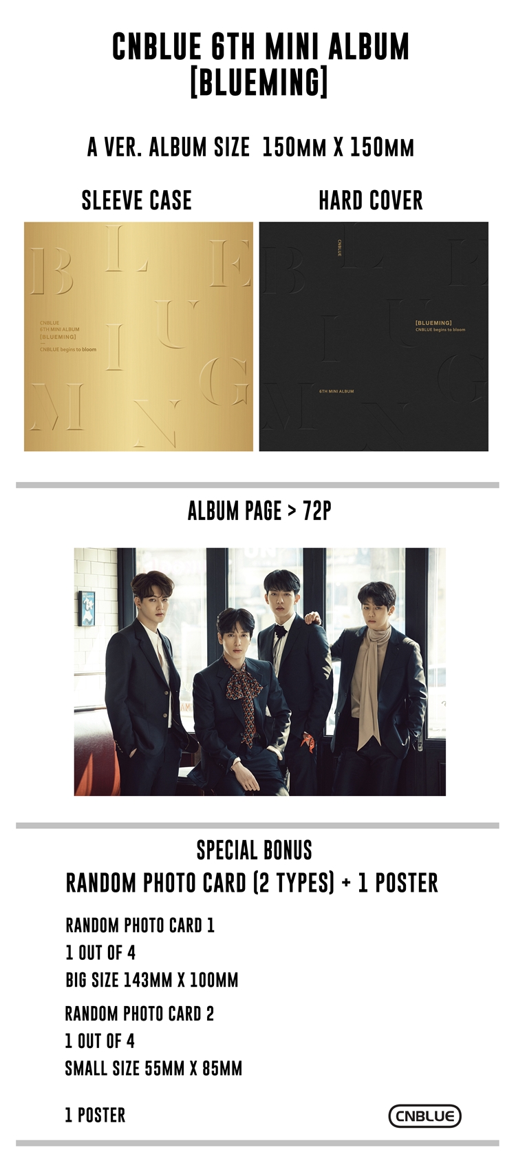 CNBLUE – Blueming (6th Mini Album) A Version – Kpop.ro Shop