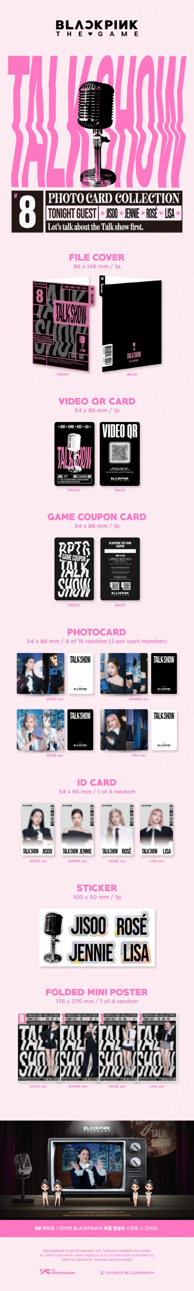 Blackpink – The Game Photocard Collection: Talk Show – Kpop.ro Shop