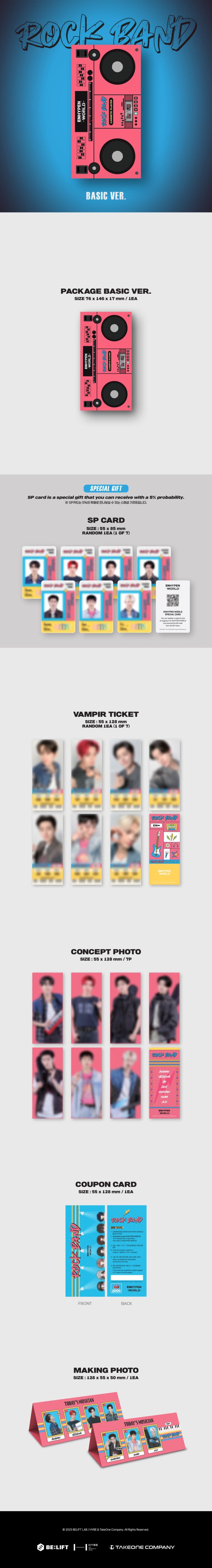 Enhypen – World Coupon Card Collection (Rock Band Basic Ver.) – Kpop.ro ...